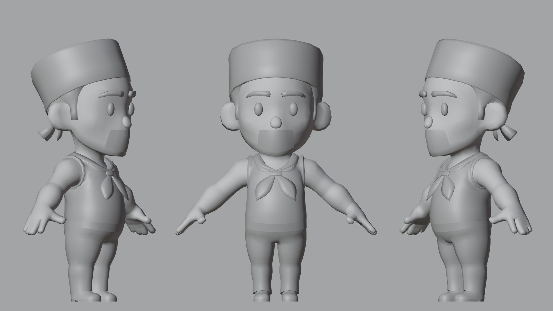 Sailor Low Poly 3D model - TurboSquid 1836511