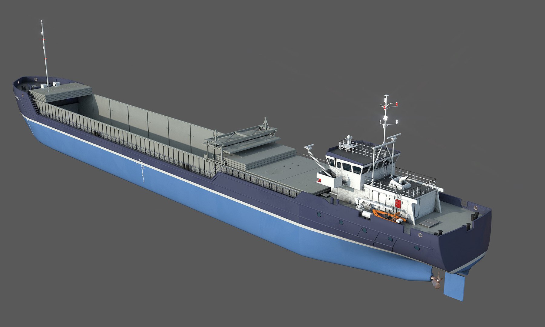 Combi coaster general cargo ship model - TurboSquid 1497506