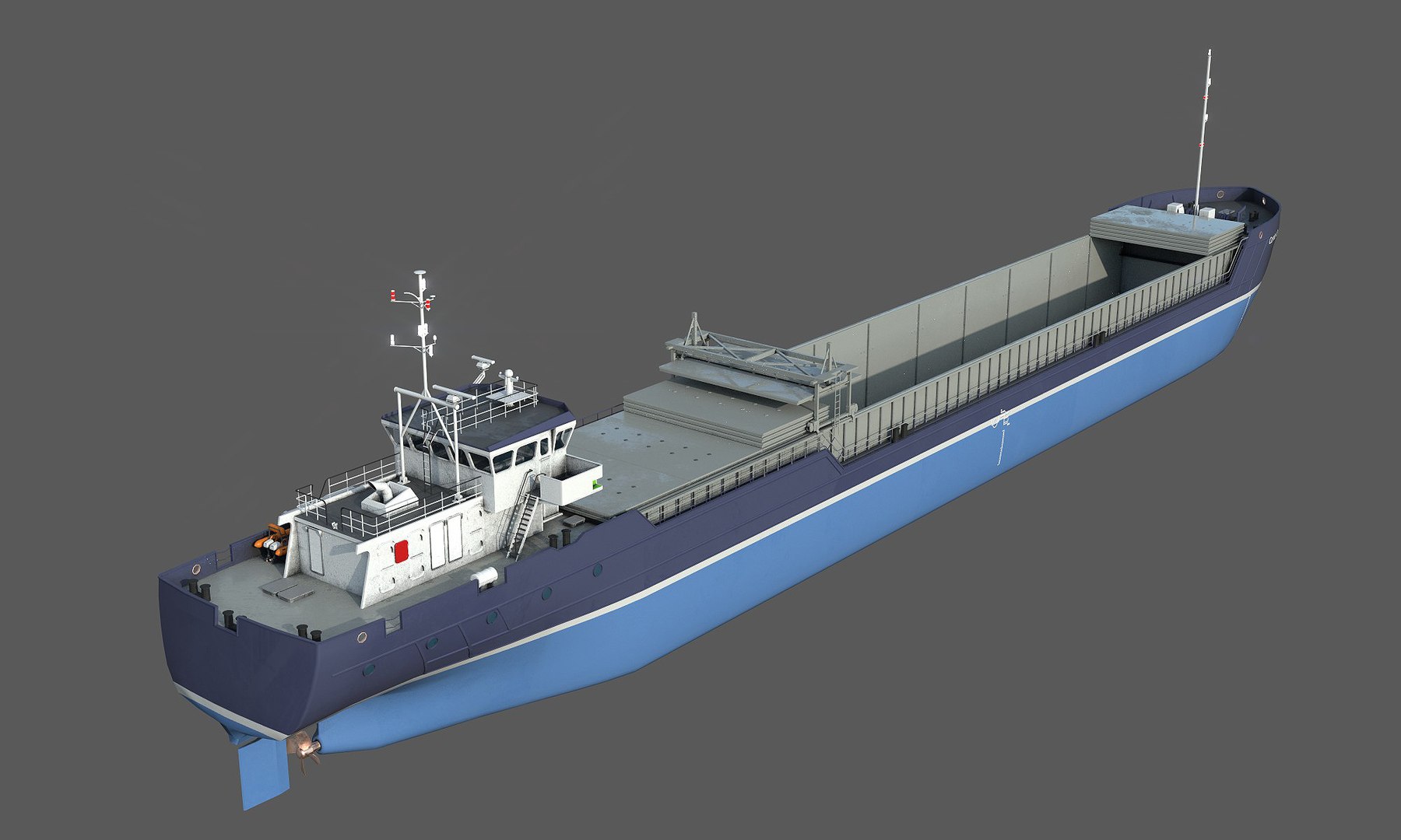 Combi coaster general cargo ship model - TurboSquid 1497506