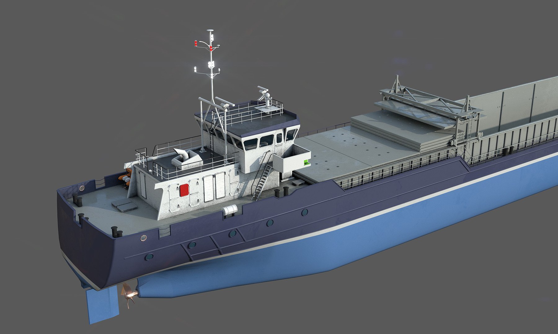 Combi coaster general cargo ship model - TurboSquid 1497506
