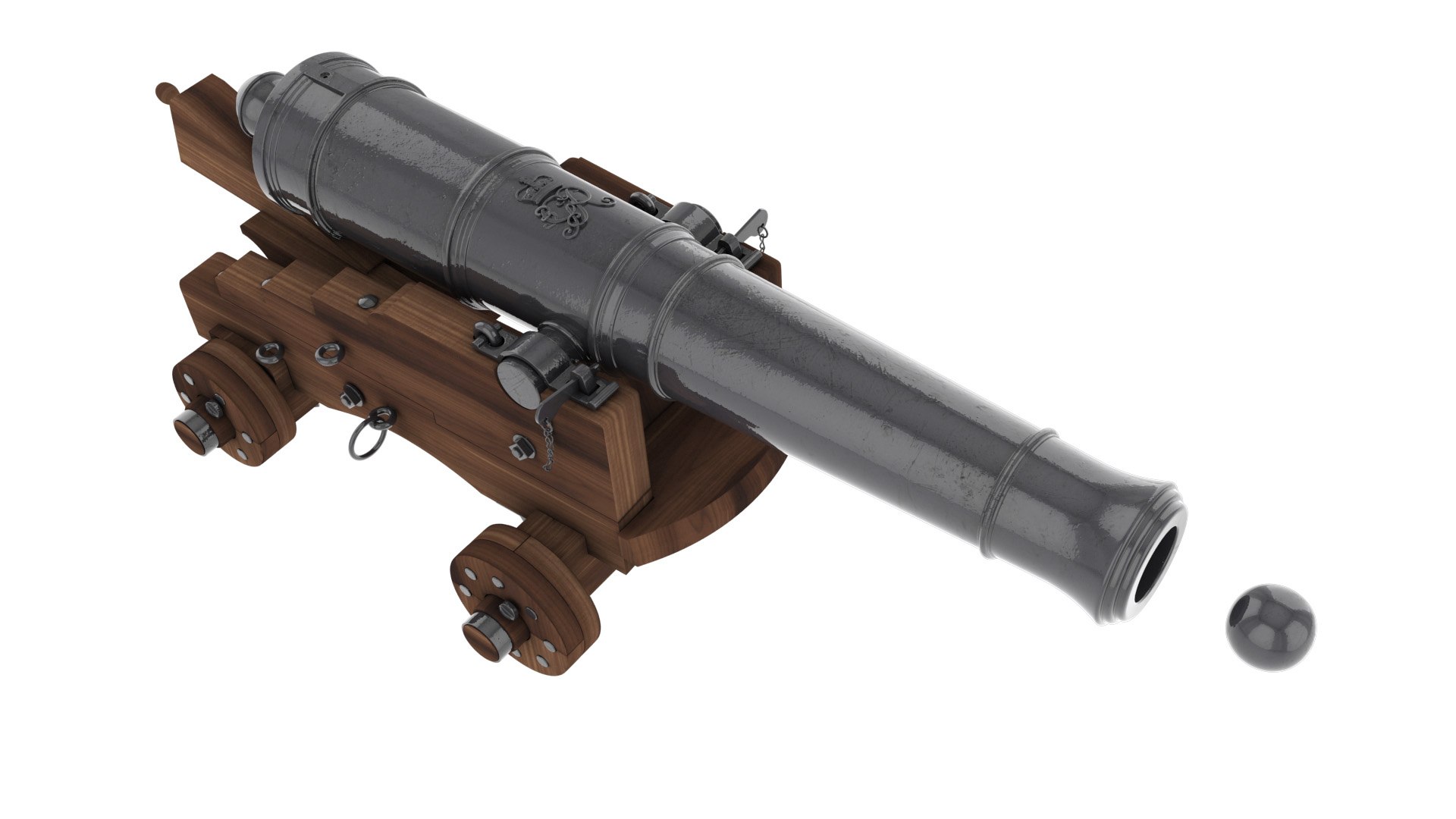 Canon Ship 3d Model