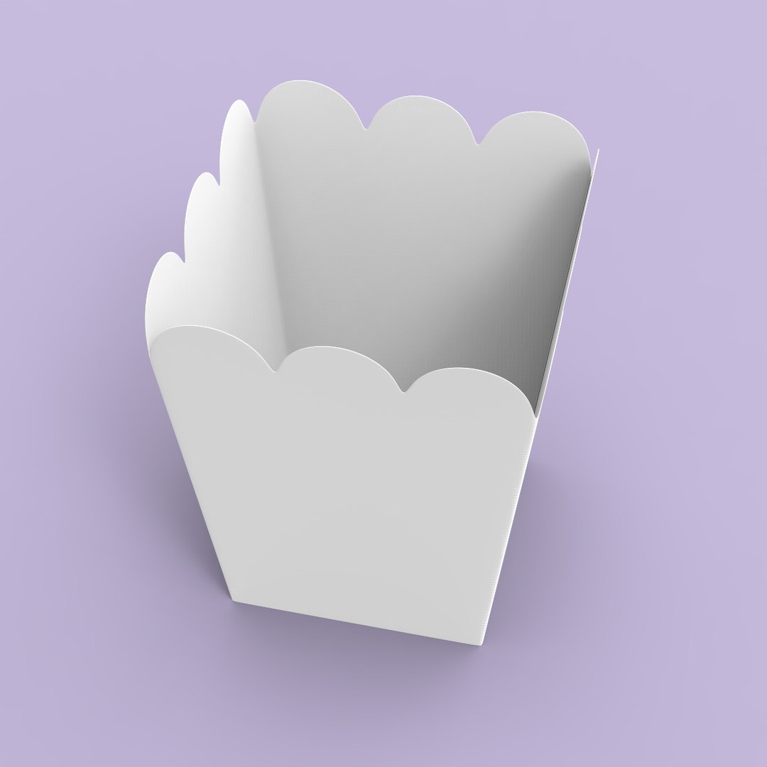 Popcorn Box 3D Model - TurboSquid 1167883