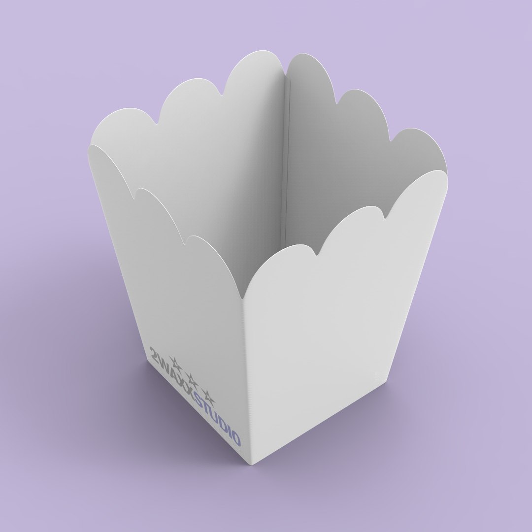 Popcorn Box 3D Model - TurboSquid 1167883