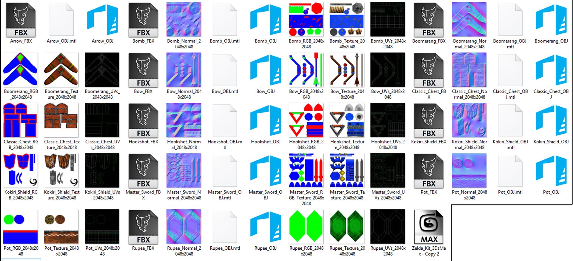 Free Obj Model Video Games Zelda