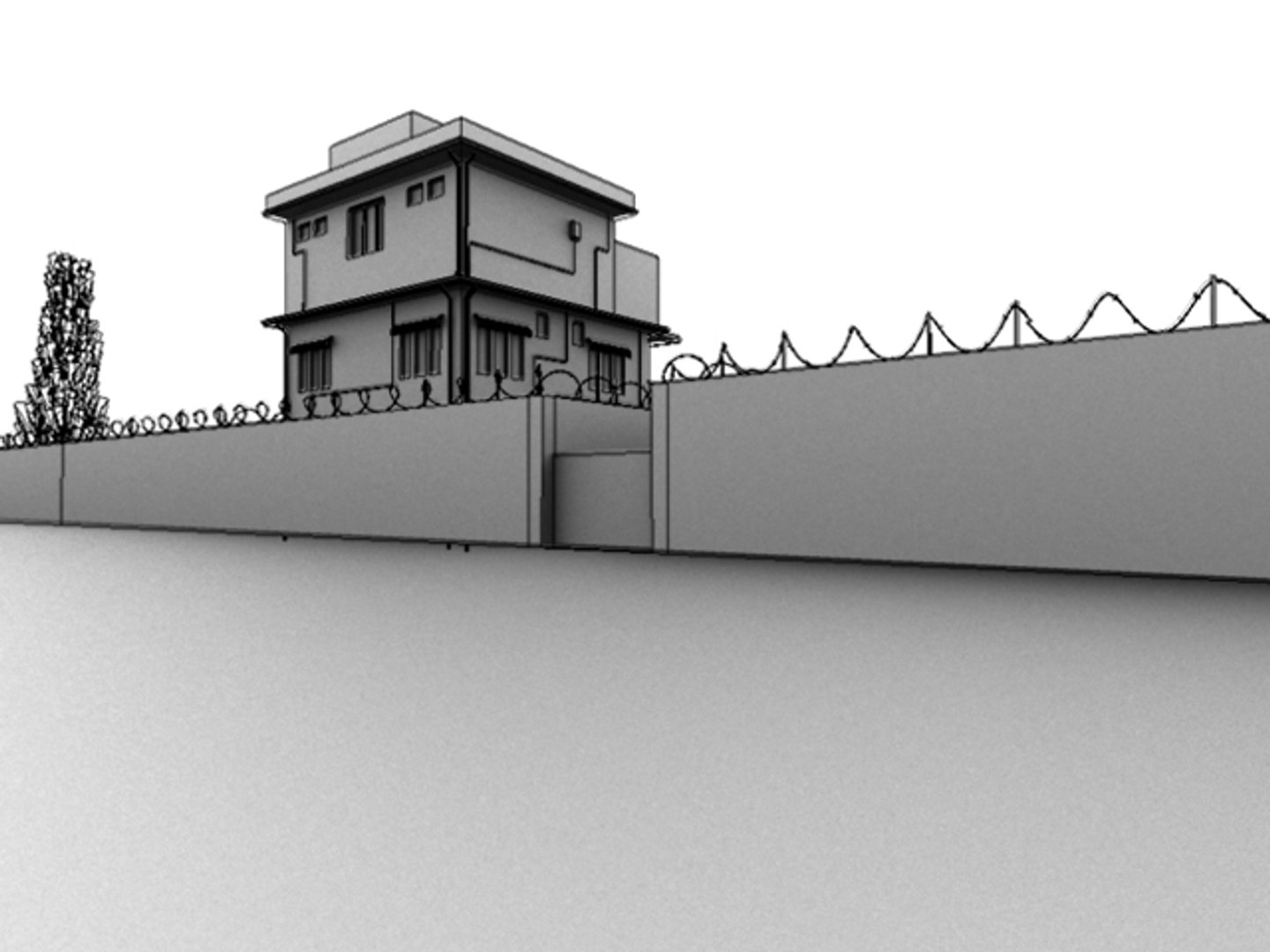 Osama Bin Laden Compound 3d Model