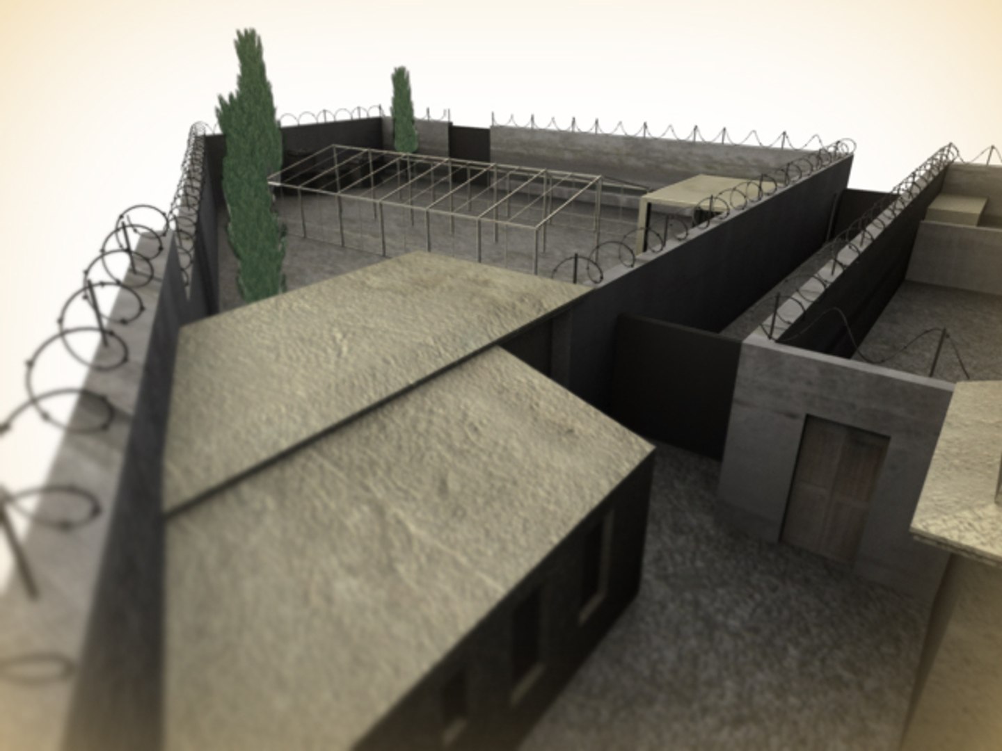 Osama Bin Laden Compound 3d Model