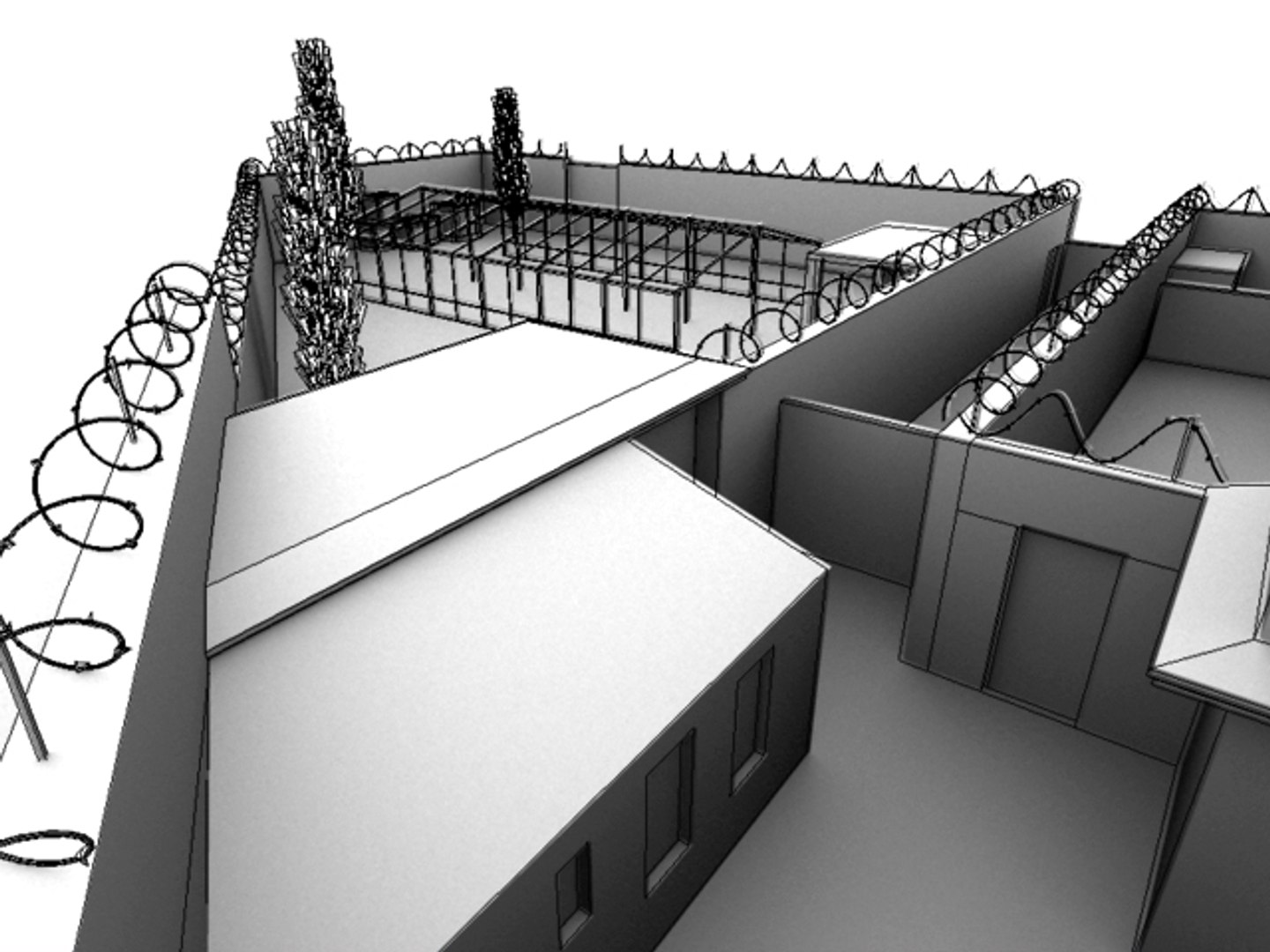 Osama Bin Laden Compound 3d Model