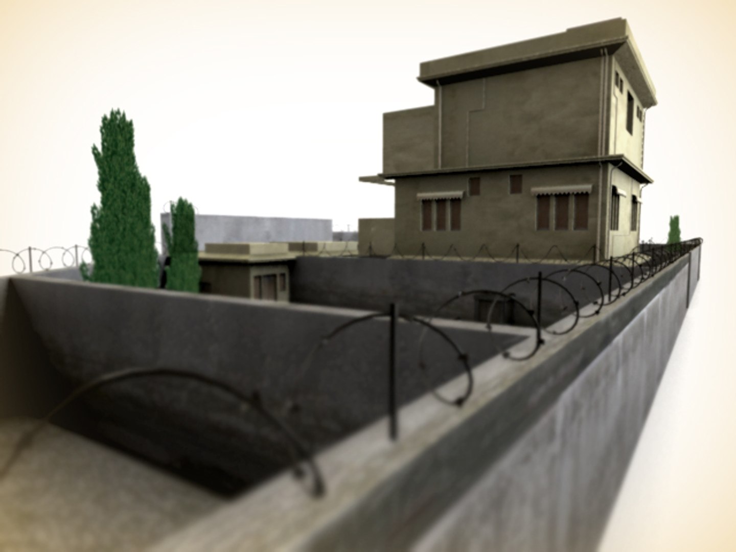 Osama Bin Laden Compound 3d Model