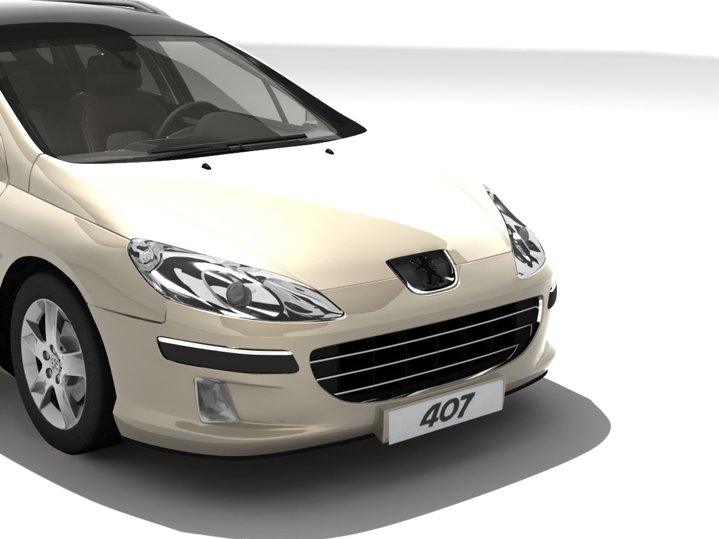 Peugeot 407 SW With Interior 3D Model - TurboSquid 2158001
