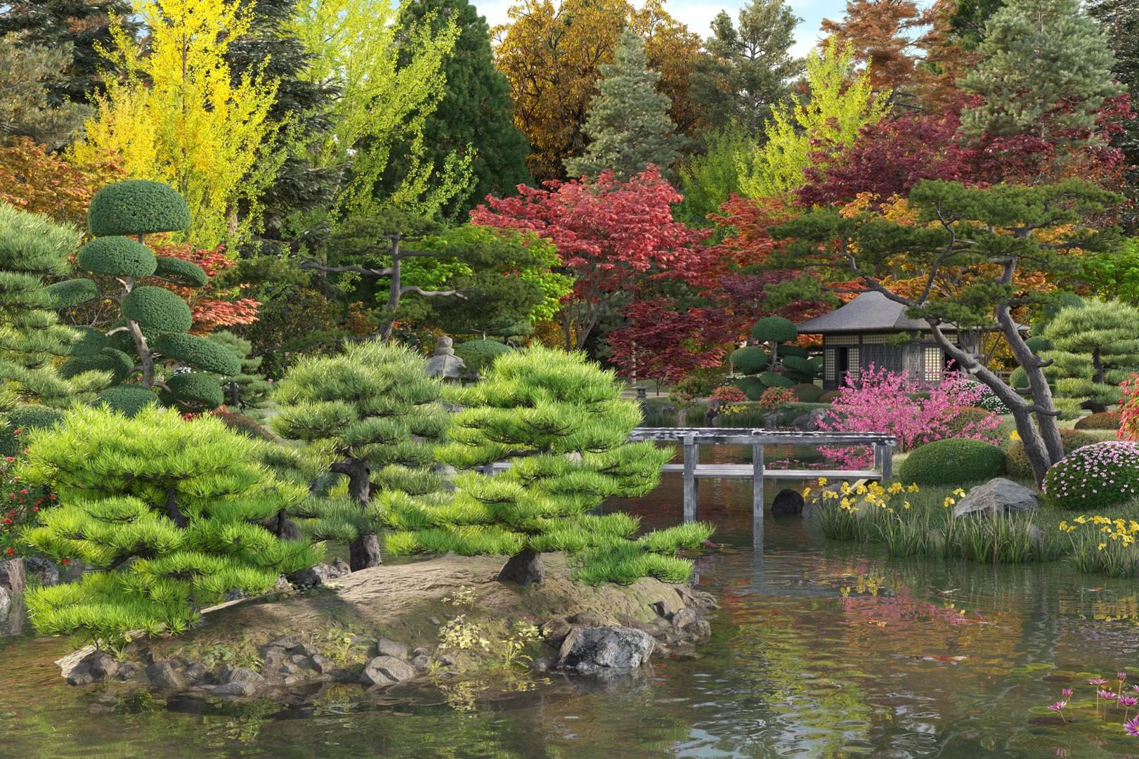 Bundle 24 - Japanese Garden Model - TurboSquid 1955950