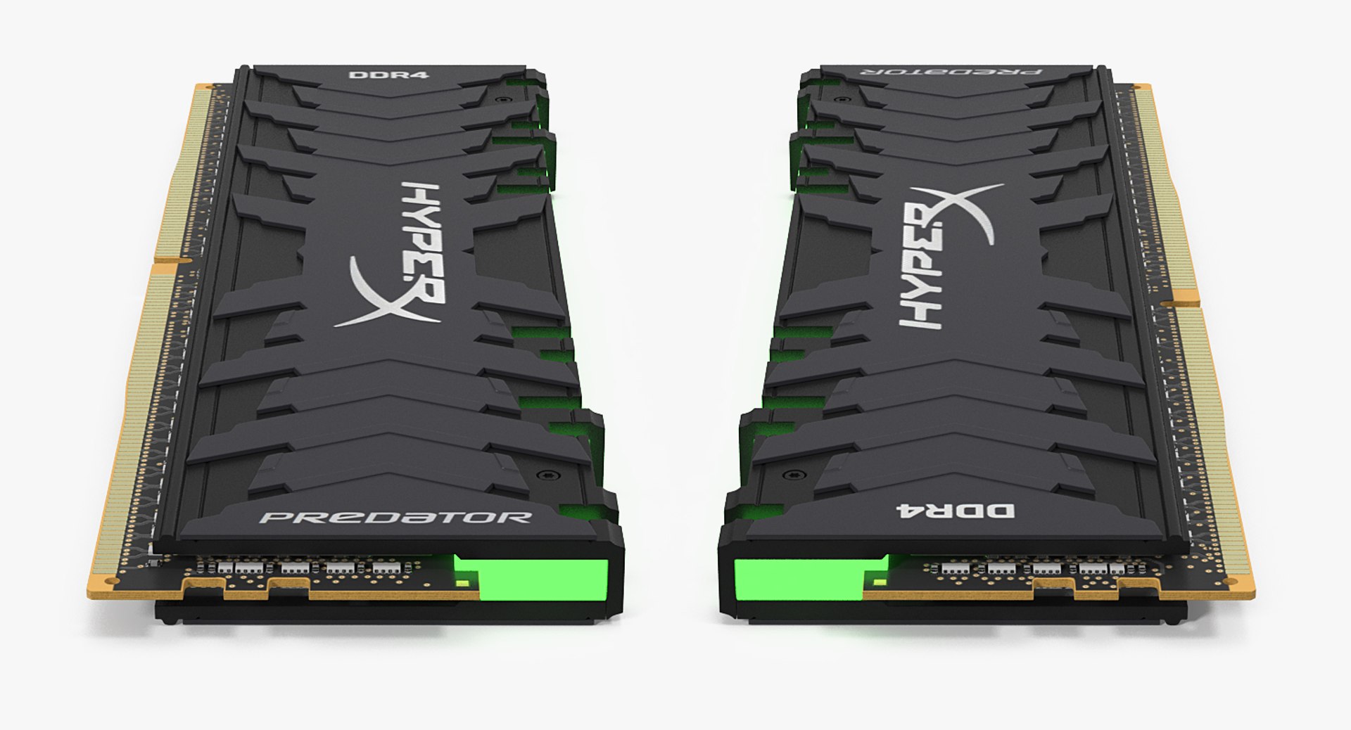 3D Ddr4 Green Kingston Hyperx - TurboSquid 1430431