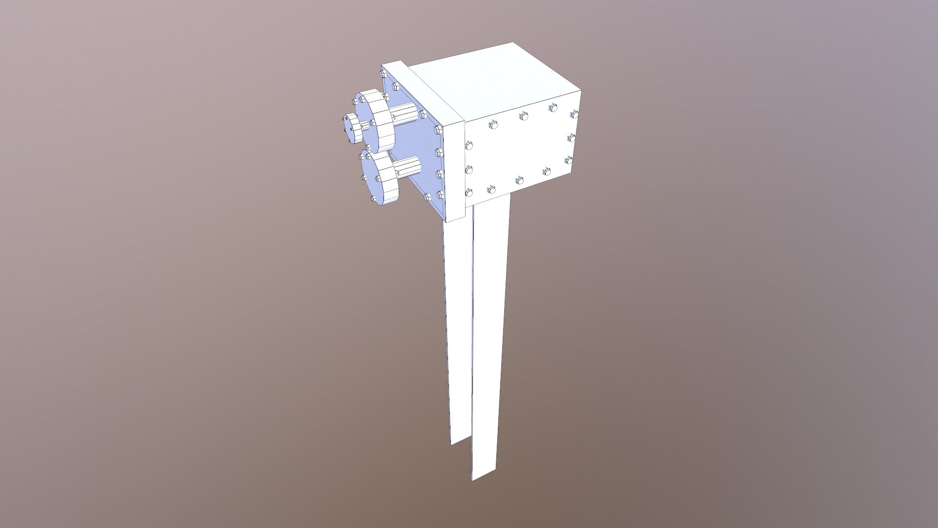 Flange Support 3D Model - TurboSquid 2288369