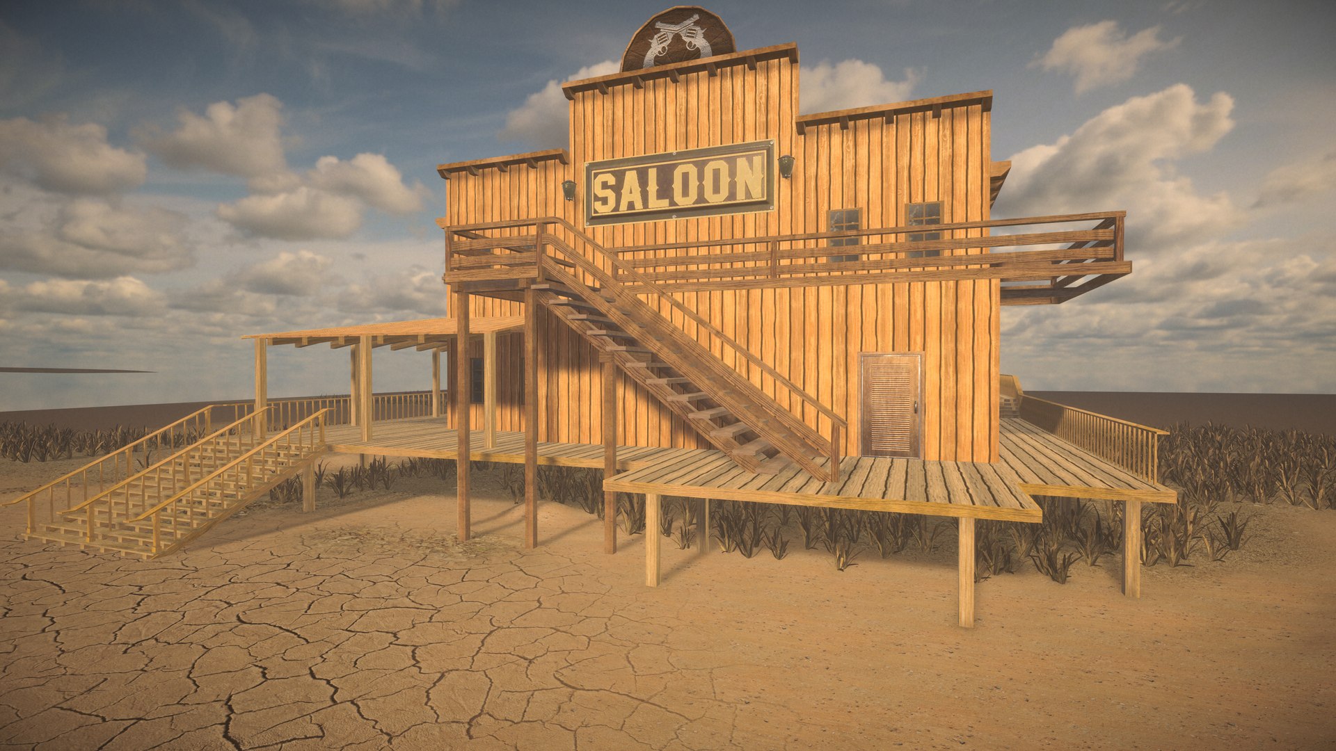 Western Buildings Pack 3D Model - TurboSquid 2279578
