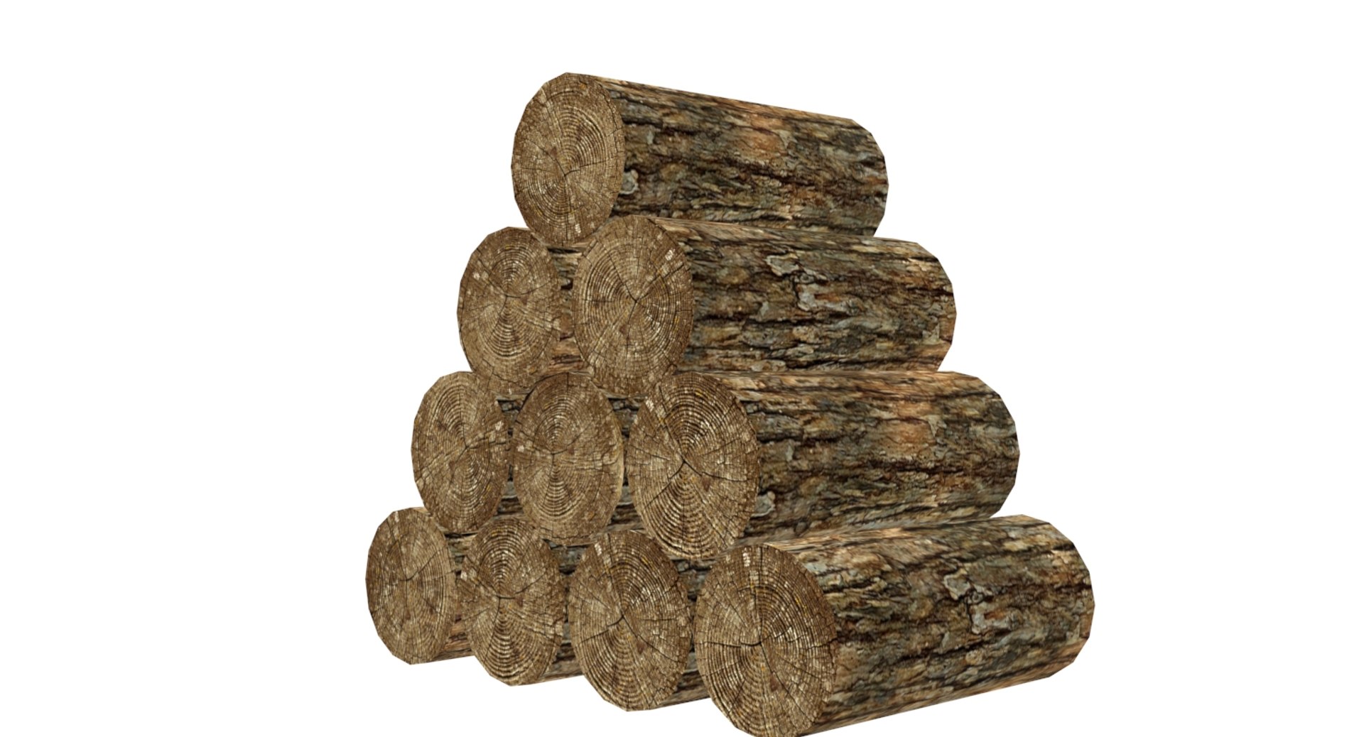 Stack Logs 3d Obj