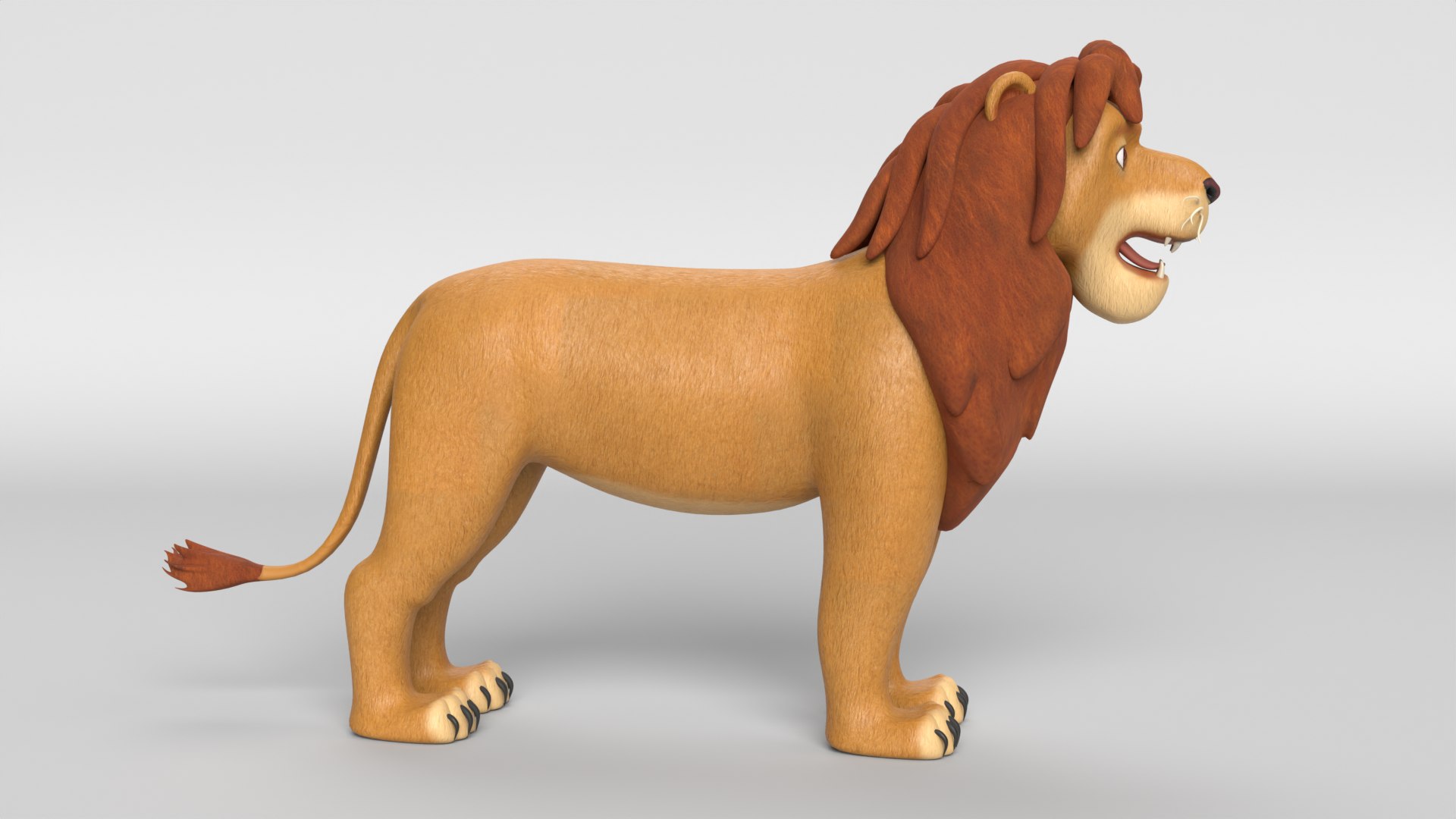 Cartoon Lion 3D - TurboSquid 2131270