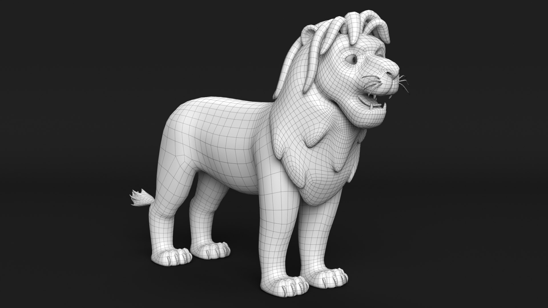Cartoon Lion 3D - TurboSquid 2131270