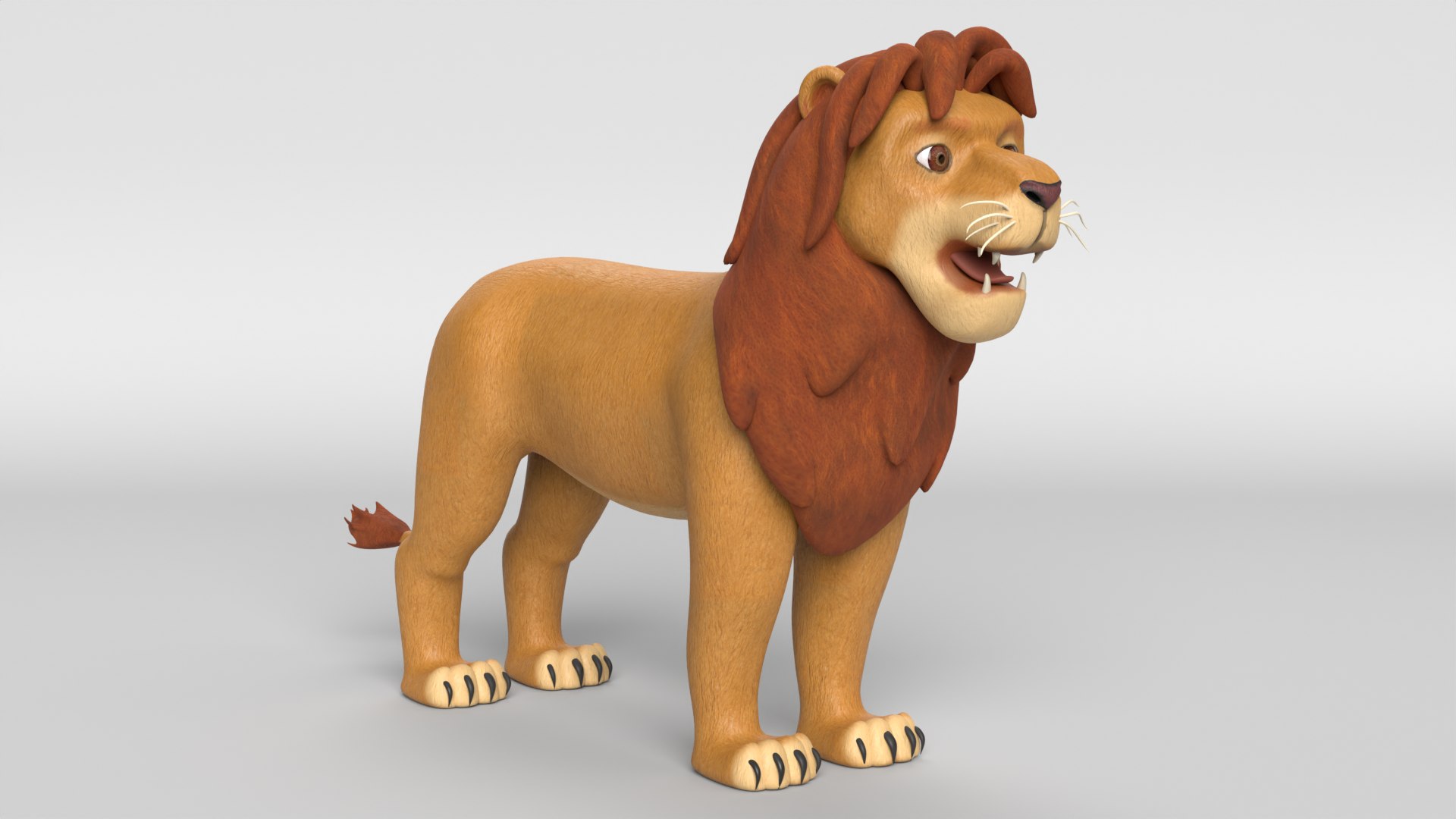 Cartoon Lion 3D - TurboSquid 2131270