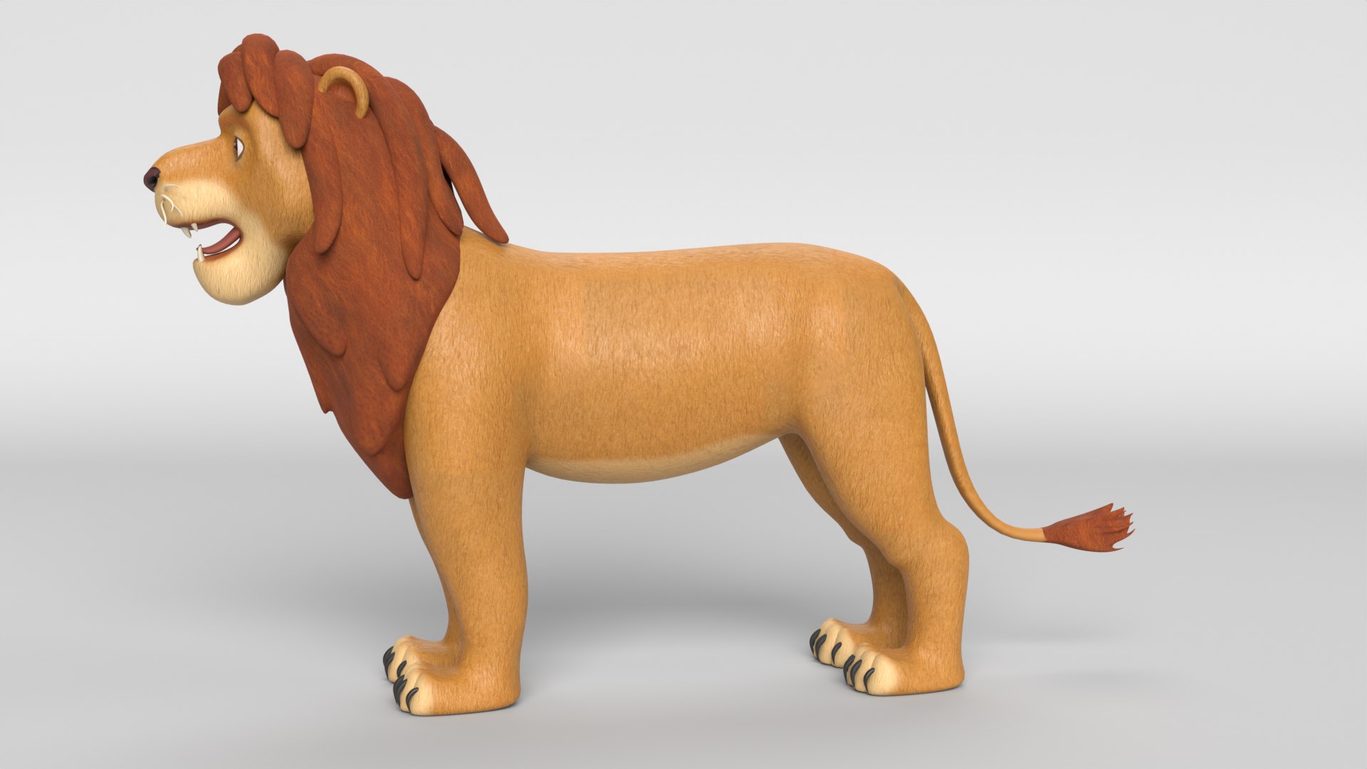 Cartoon Lion 3D - TurboSquid 2131270