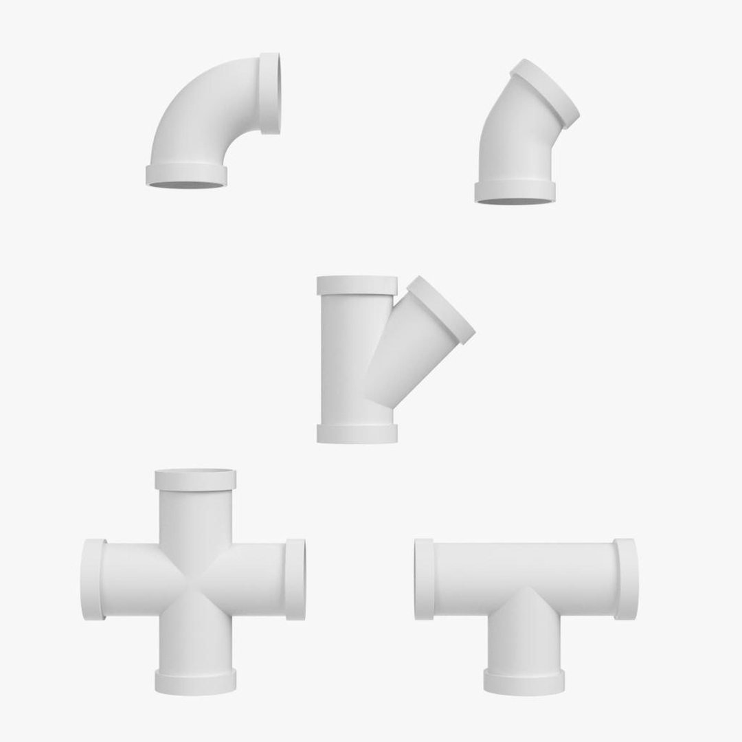3D Pvc Pipe Joints - TurboSquid 1524436