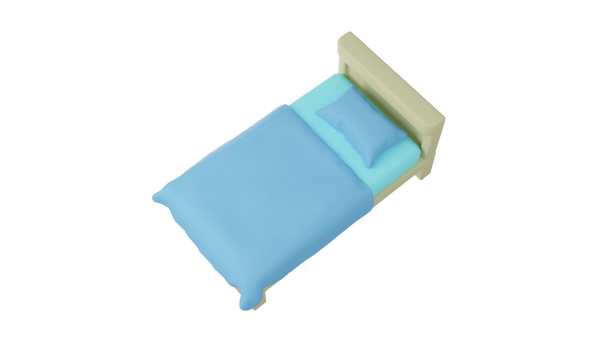 3D Cartoon Mattress Set 3D Model - TurboSquid 2313977