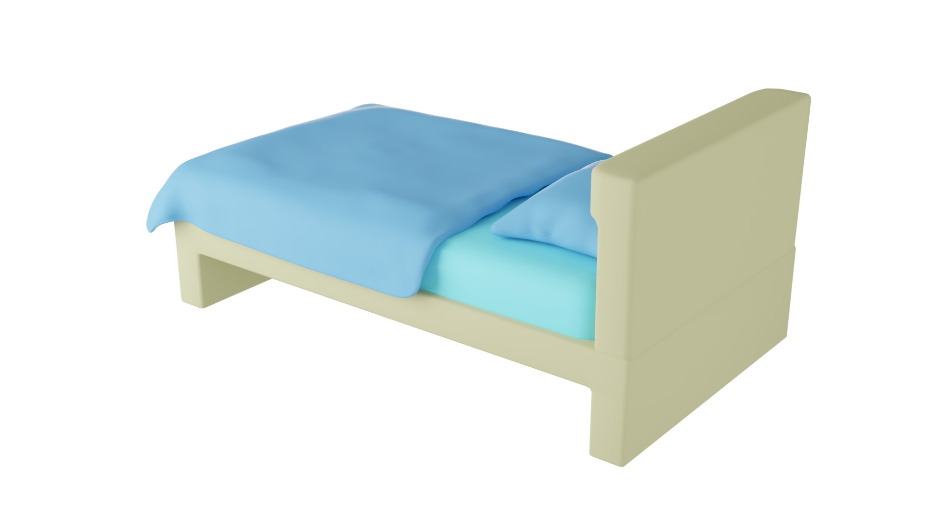 3D Cartoon Mattress Set 3D Model - TurboSquid 2313977