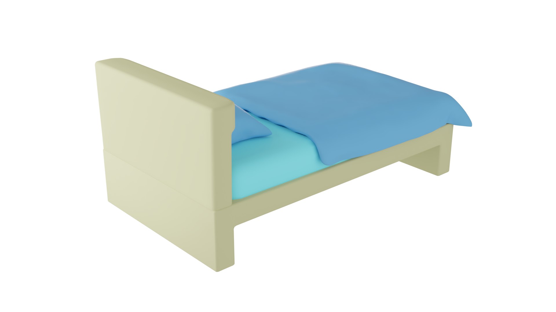 3D Cartoon Mattress Set 3D Model - TurboSquid 2313977