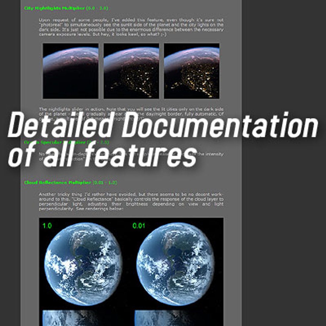 Photoreal Earth Shaders Dynamic 3d Model