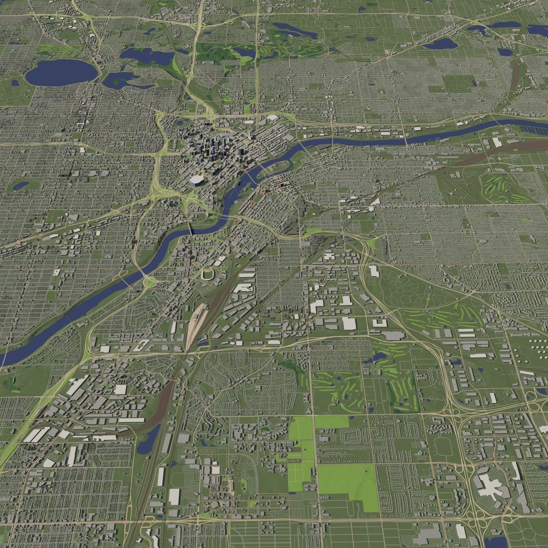 Minneapolis Minnesota USA - City And Urban 3D Model - TurboSquid 2287888
