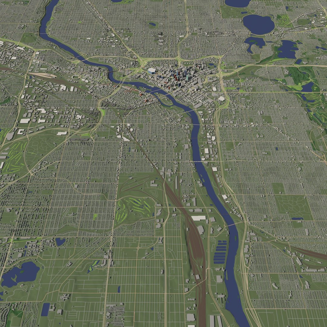 Minneapolis Minnesota USA - City And Urban 3D Model - TurboSquid 2287888