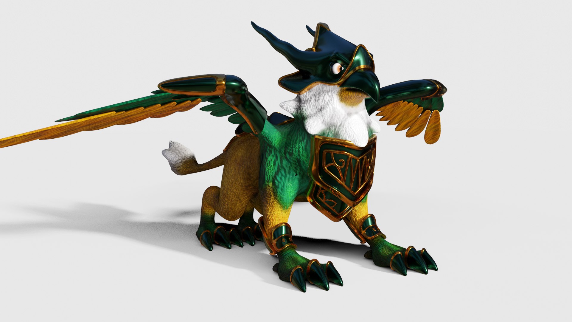 Mythological Creature Gryphon 3D Model - TurboSquid 1640247