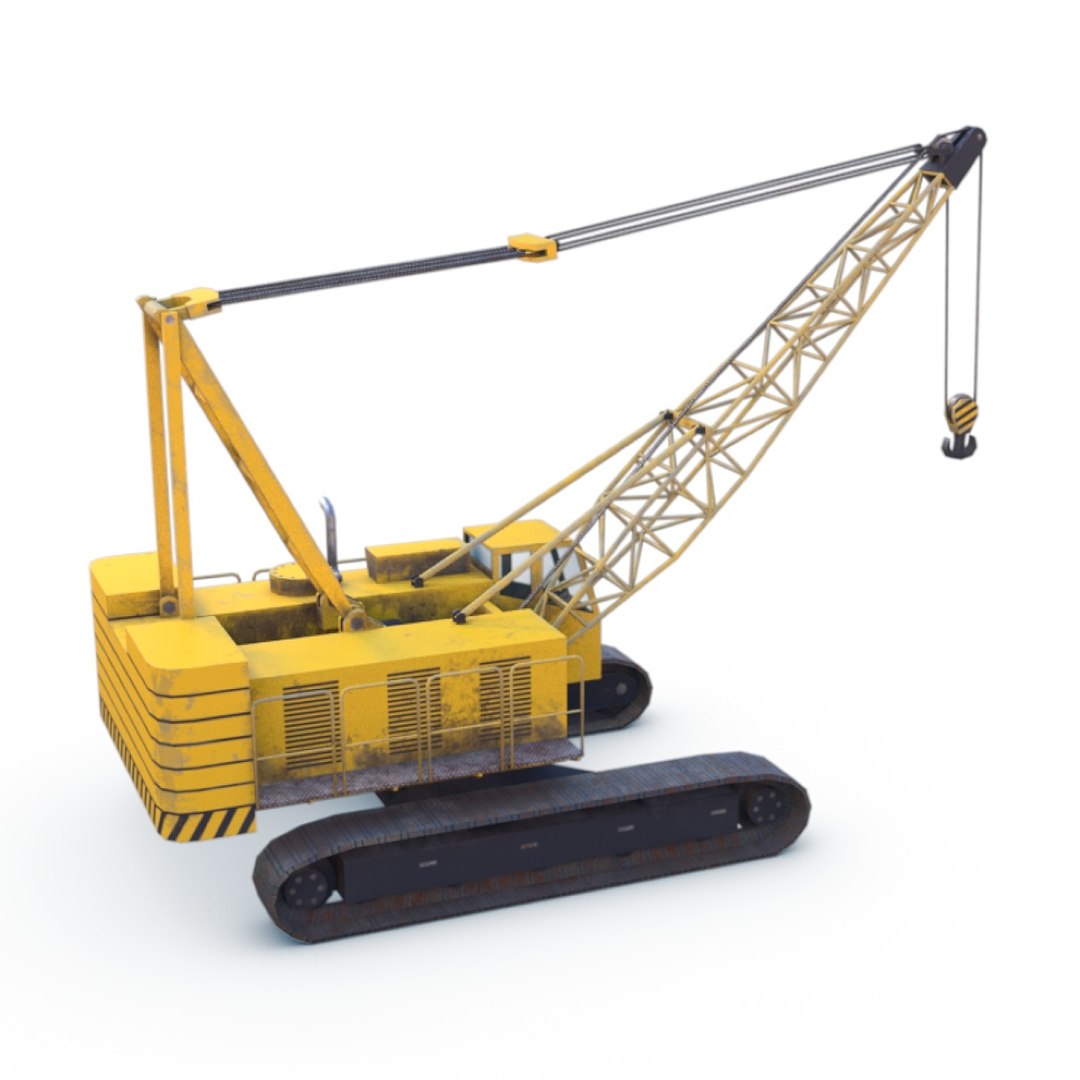 3D Crawler Crane Model - TurboSquid 1221941