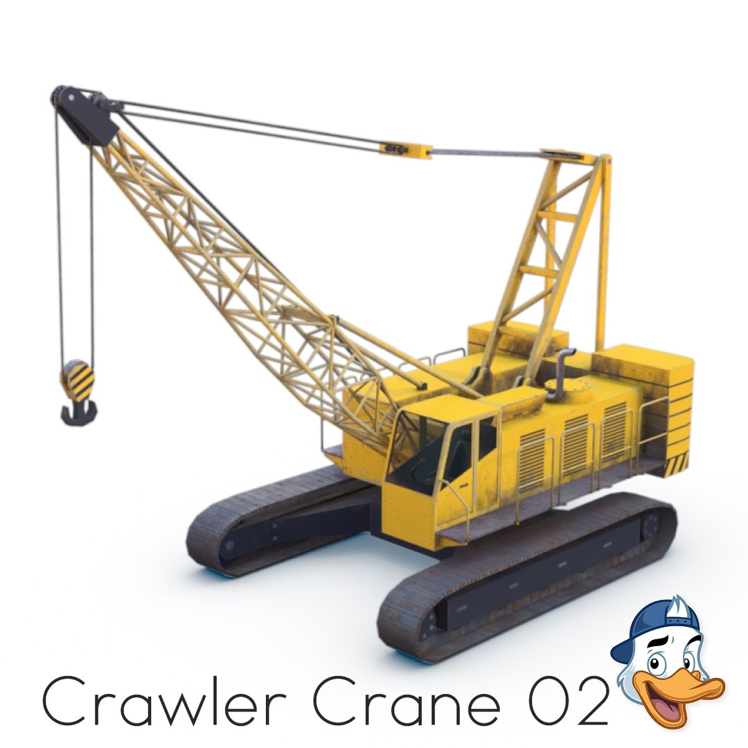 3D Crawler Crane Model - TurboSquid 1221941