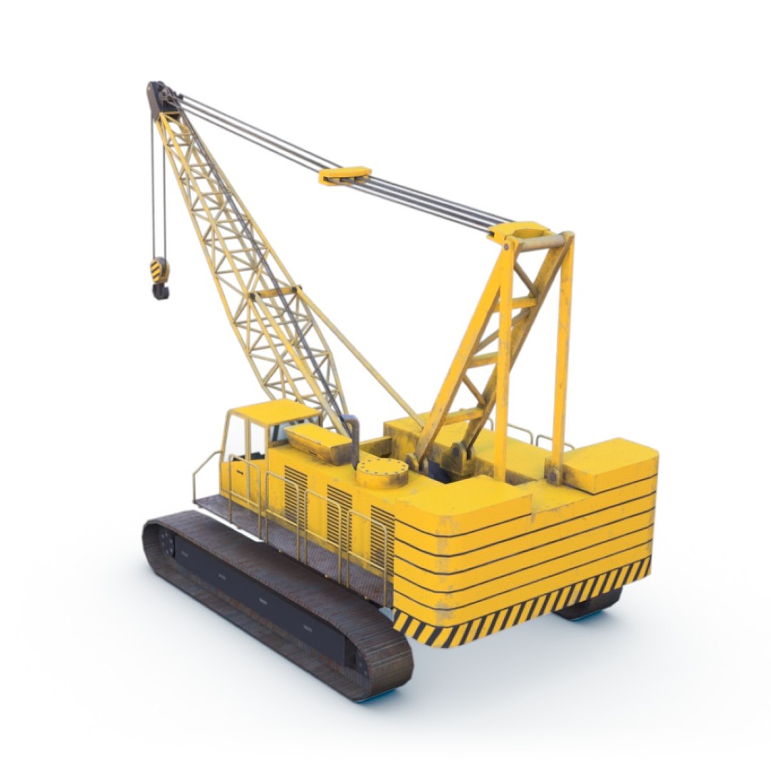 3D Crawler Crane Model - TurboSquid 1221941