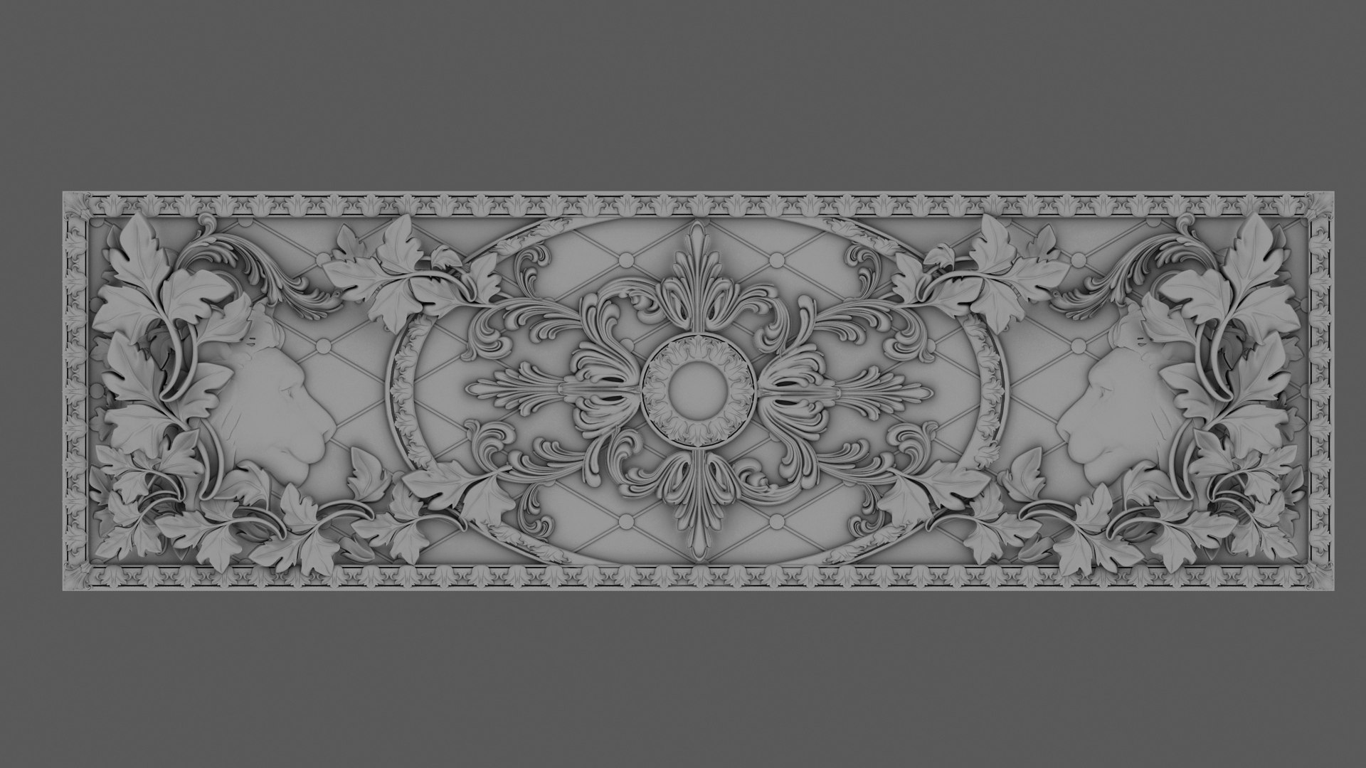 3d Model Classical Fretwork