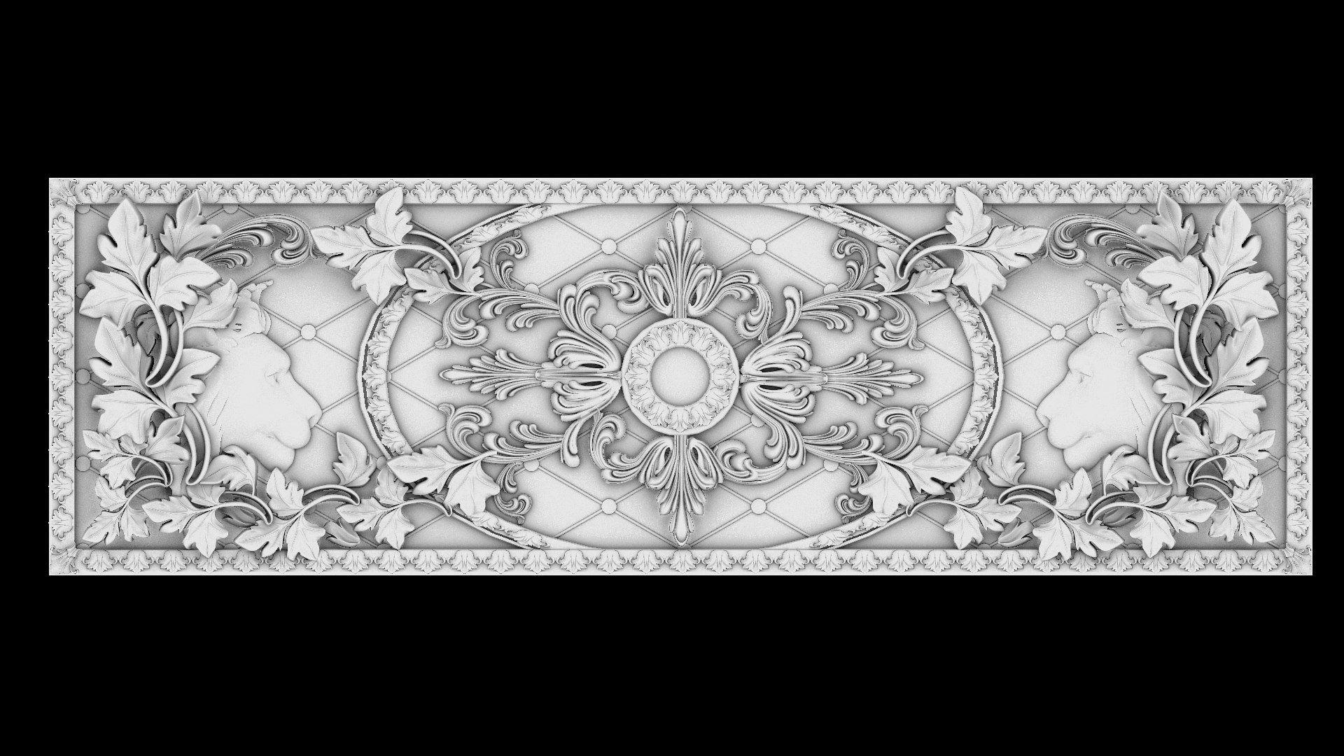 3d Model Classical Fretwork