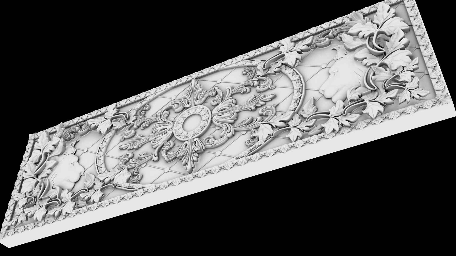3d Model Classical Fretwork