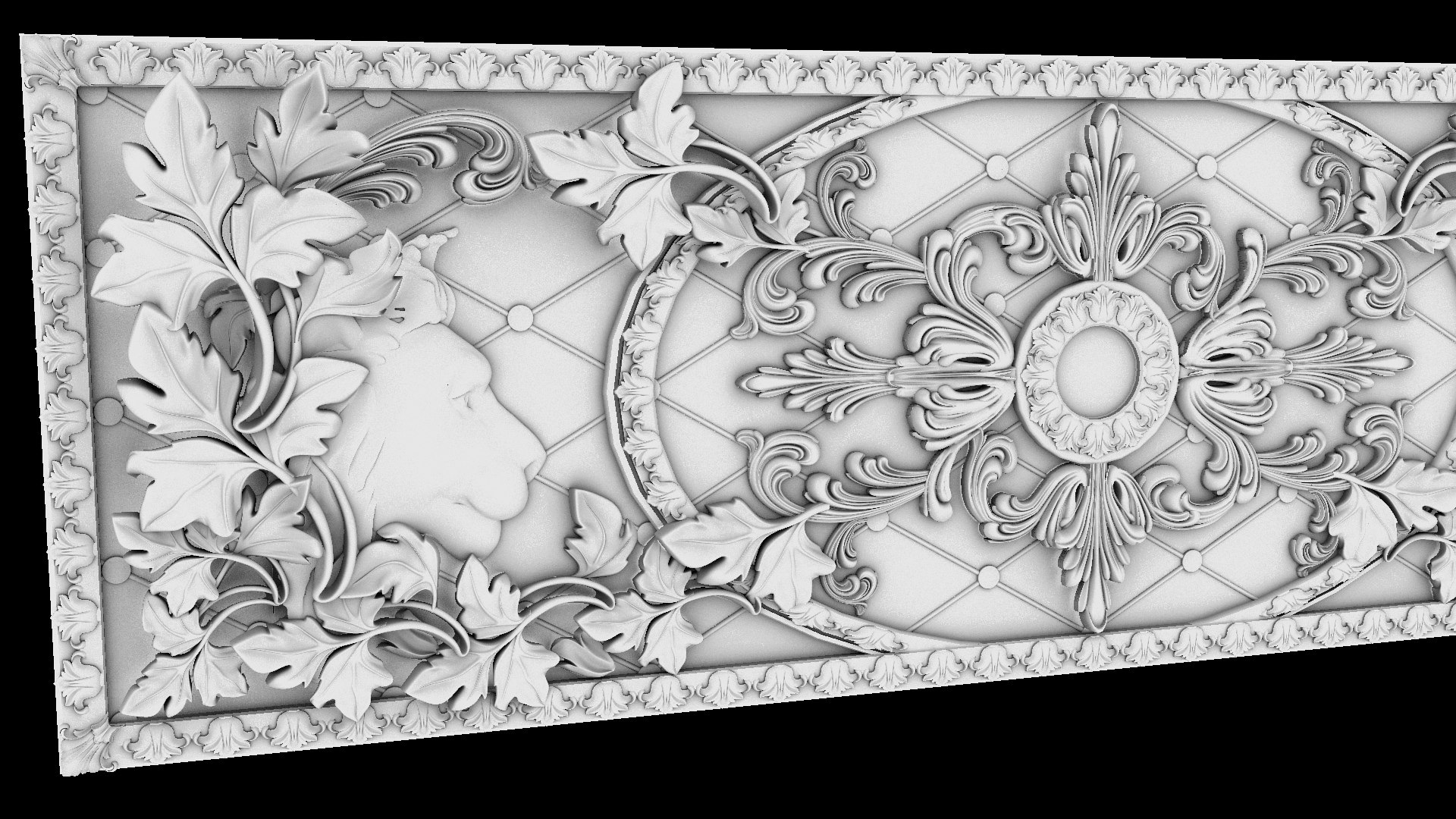 3d Model Classical Fretwork