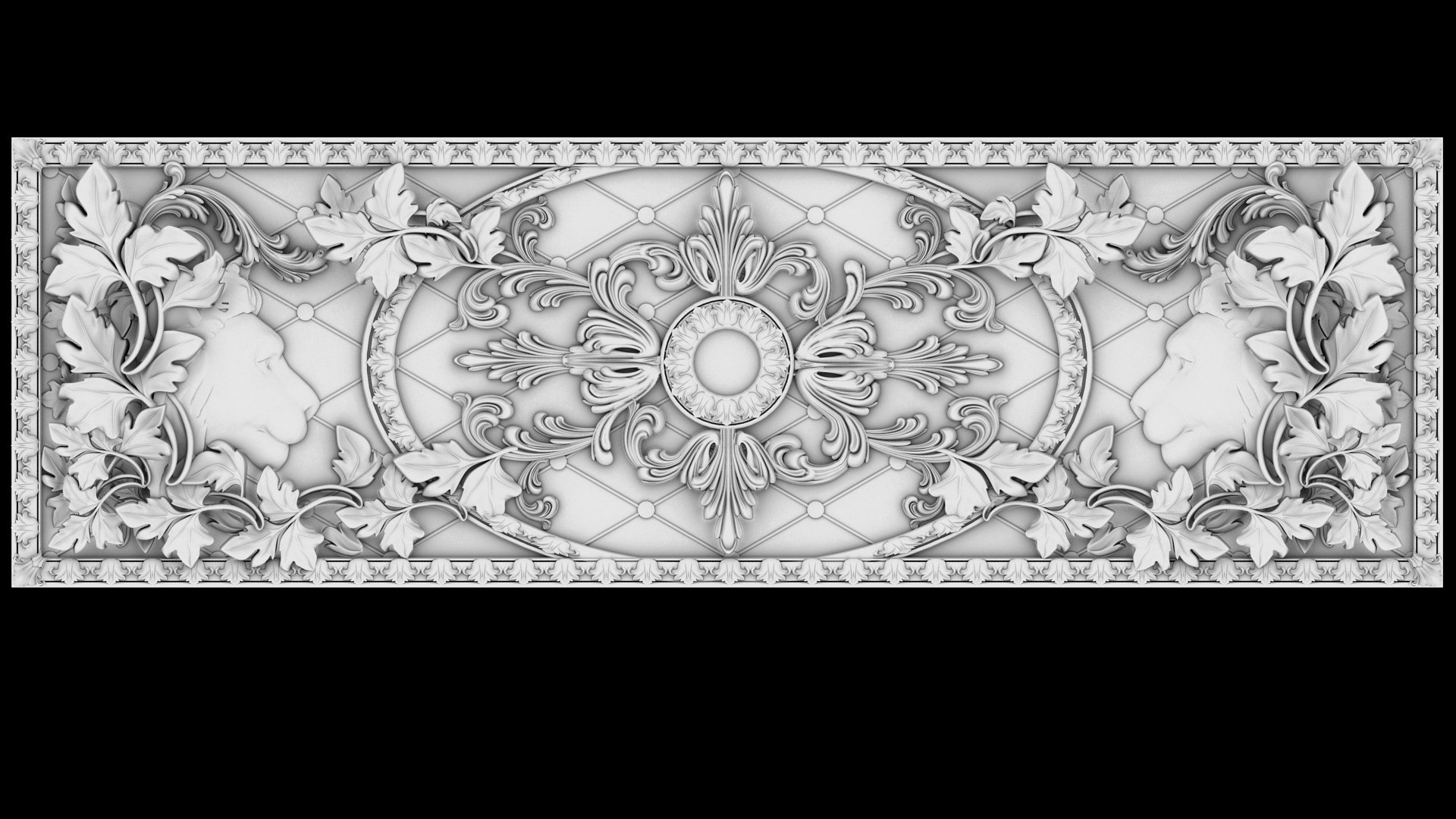 3d Model Classical Fretwork