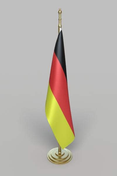 flag germany office 3d model