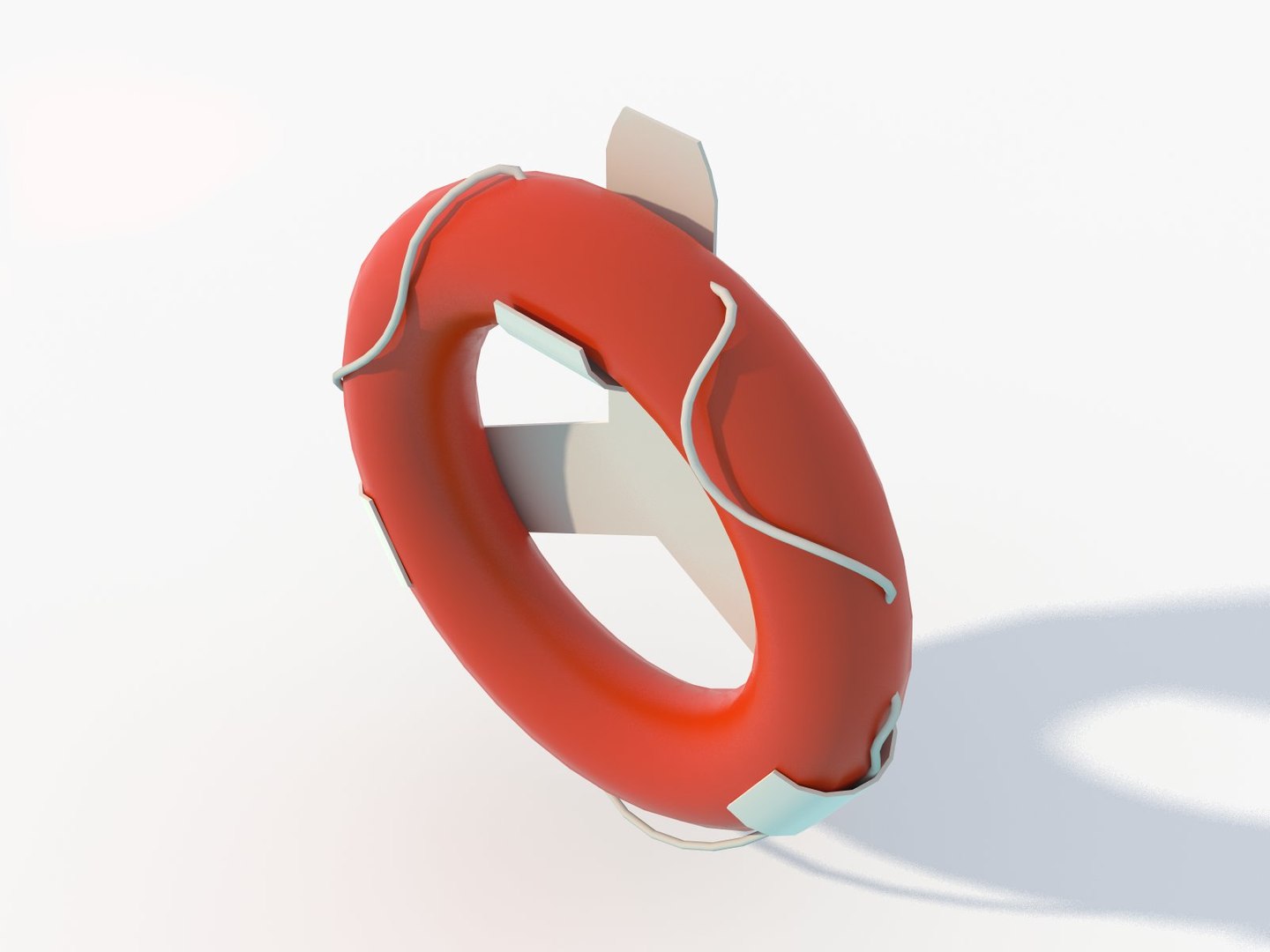 3D Low-poly Life Buoy - TurboSquid 1550418