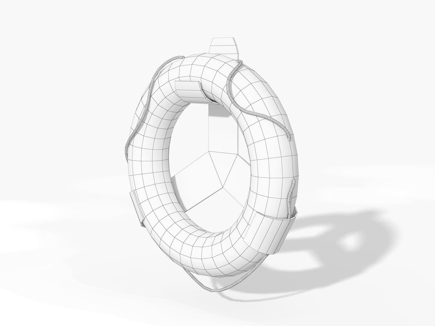 3D Low-poly Life Buoy - TurboSquid 1550418