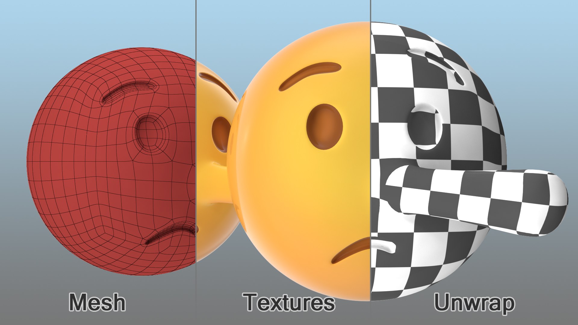 Lying face emoji 3D model - TurboSquid 1533407