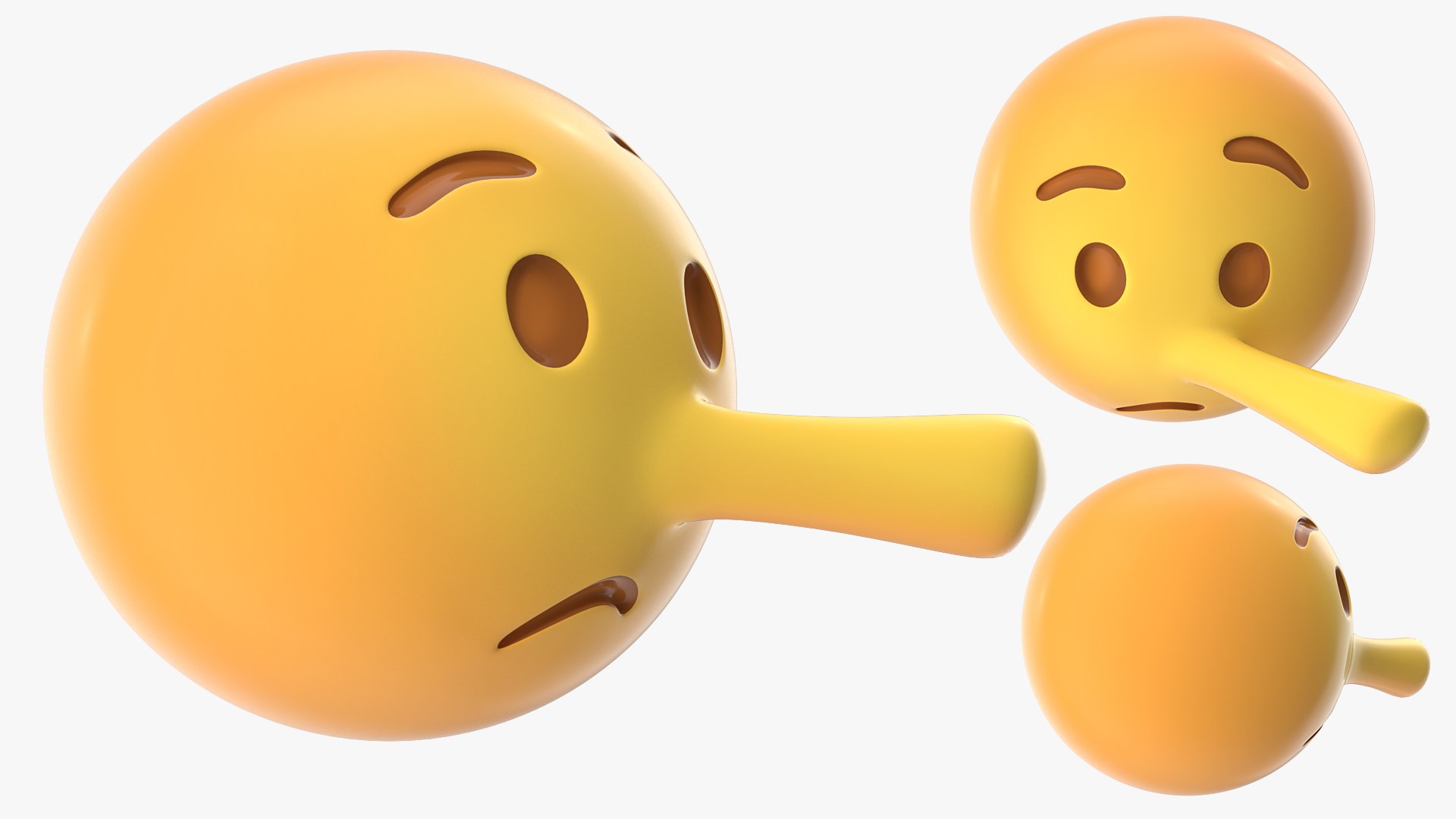 Lying face emoji 3D model - TurboSquid 1533407