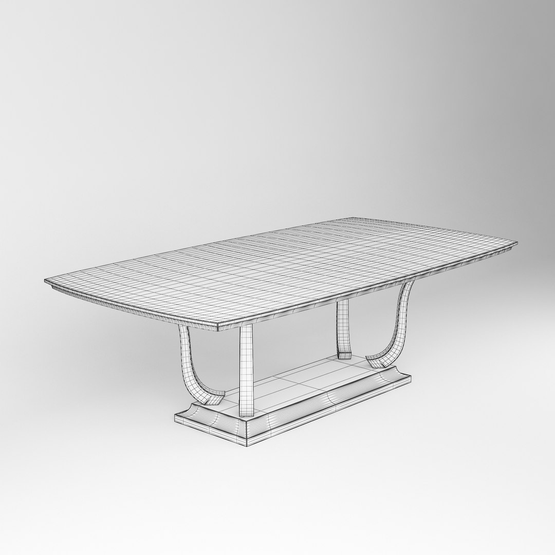 Modern Dining Table 001 3D Model - TurboSquid 2257074