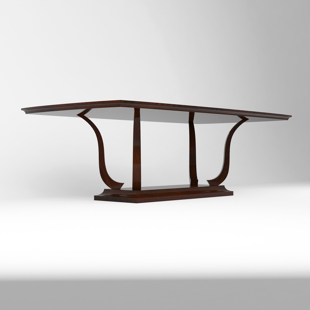 Modern Dining Table 001 3D Model - TurboSquid 2257074