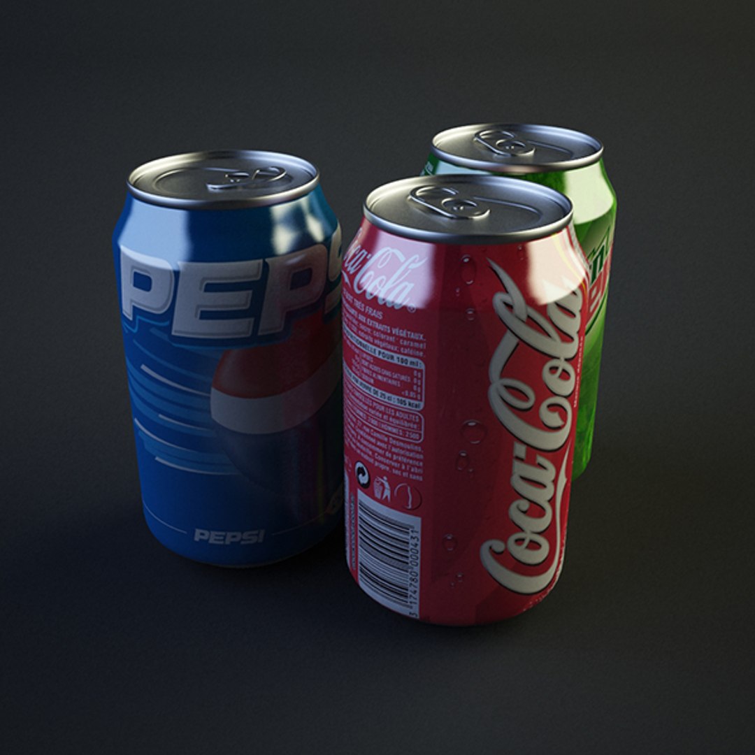 3d Drink Cans