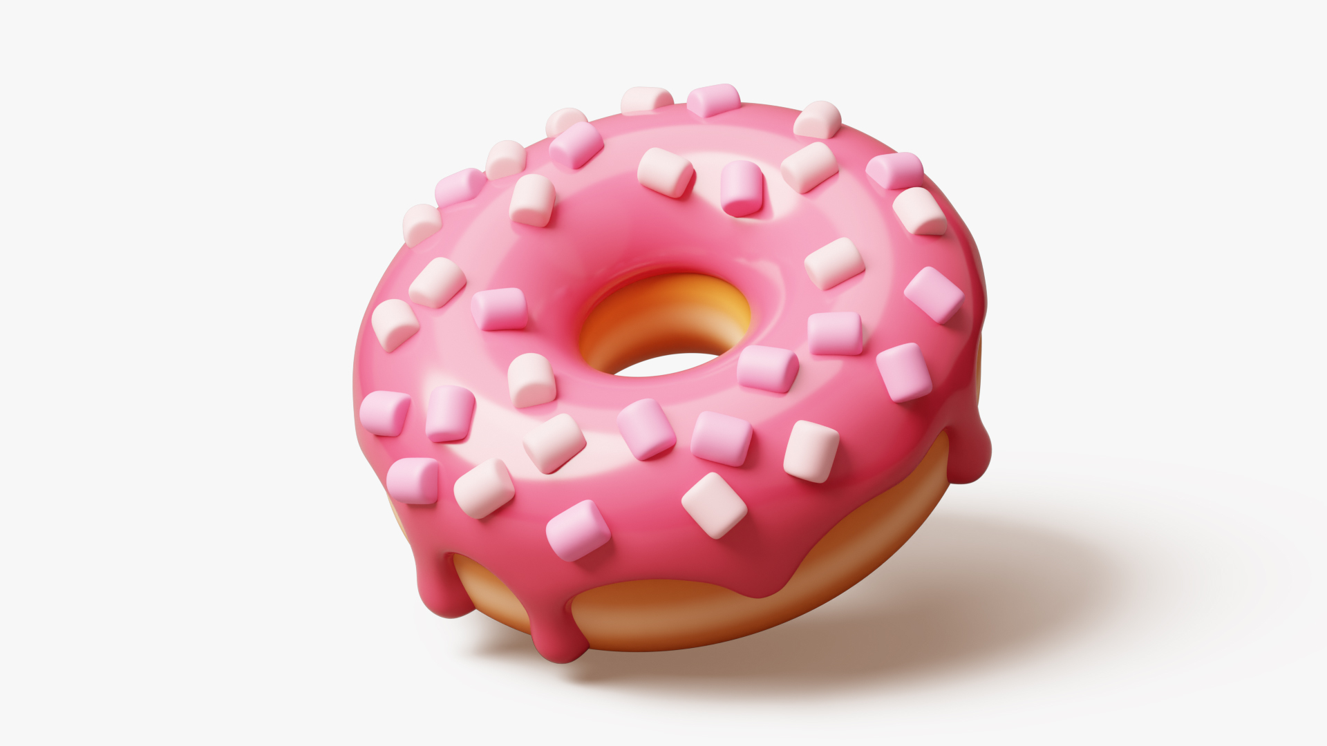 3D Model Donut With Marshmallows - TurboSquid 2351381