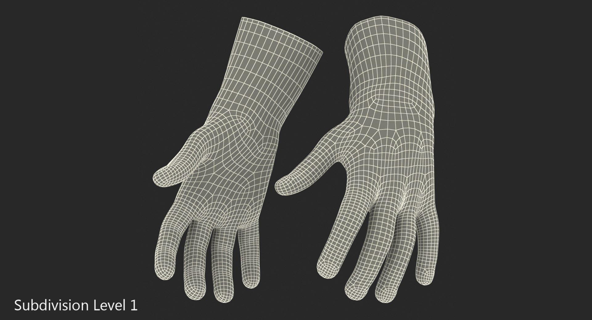 3D Rubber Safety Gloves Model - TurboSquid 1402558