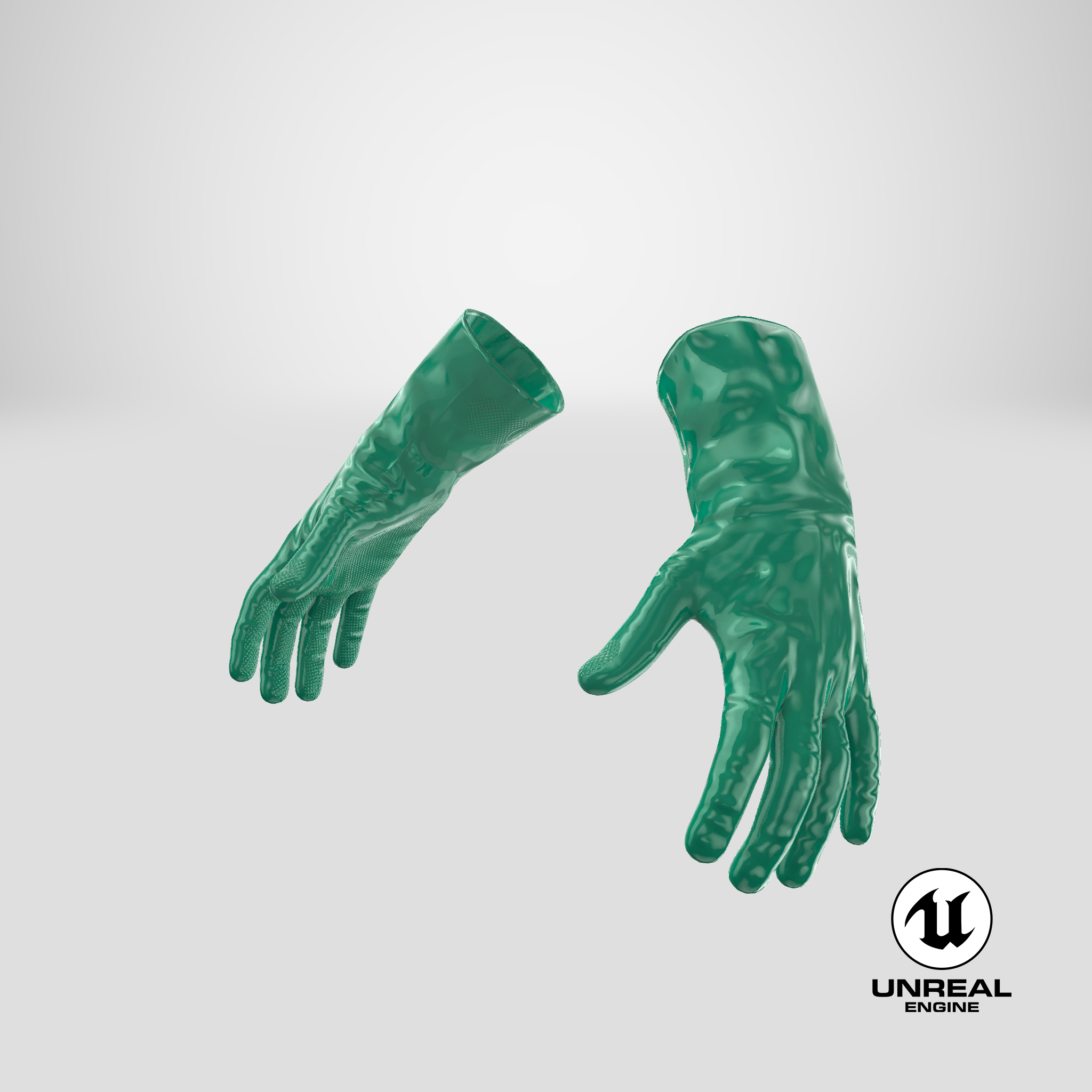 3D rubber safety gloves model - TurboSquid 1402558