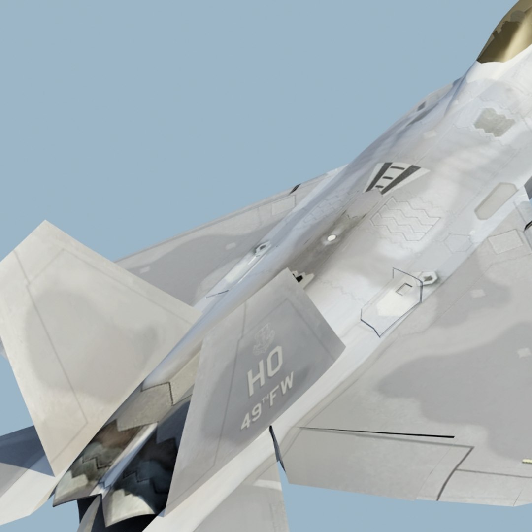3ds F22a Raptor F-22 Fighter